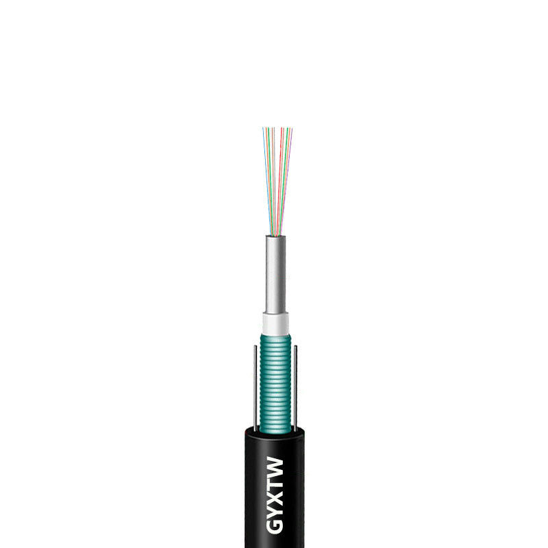 HXCOWO GYXTW 4 6 8 Cores Singlemode Outdoor Duct Armoured Fiber Optic Cable for Data Transfer